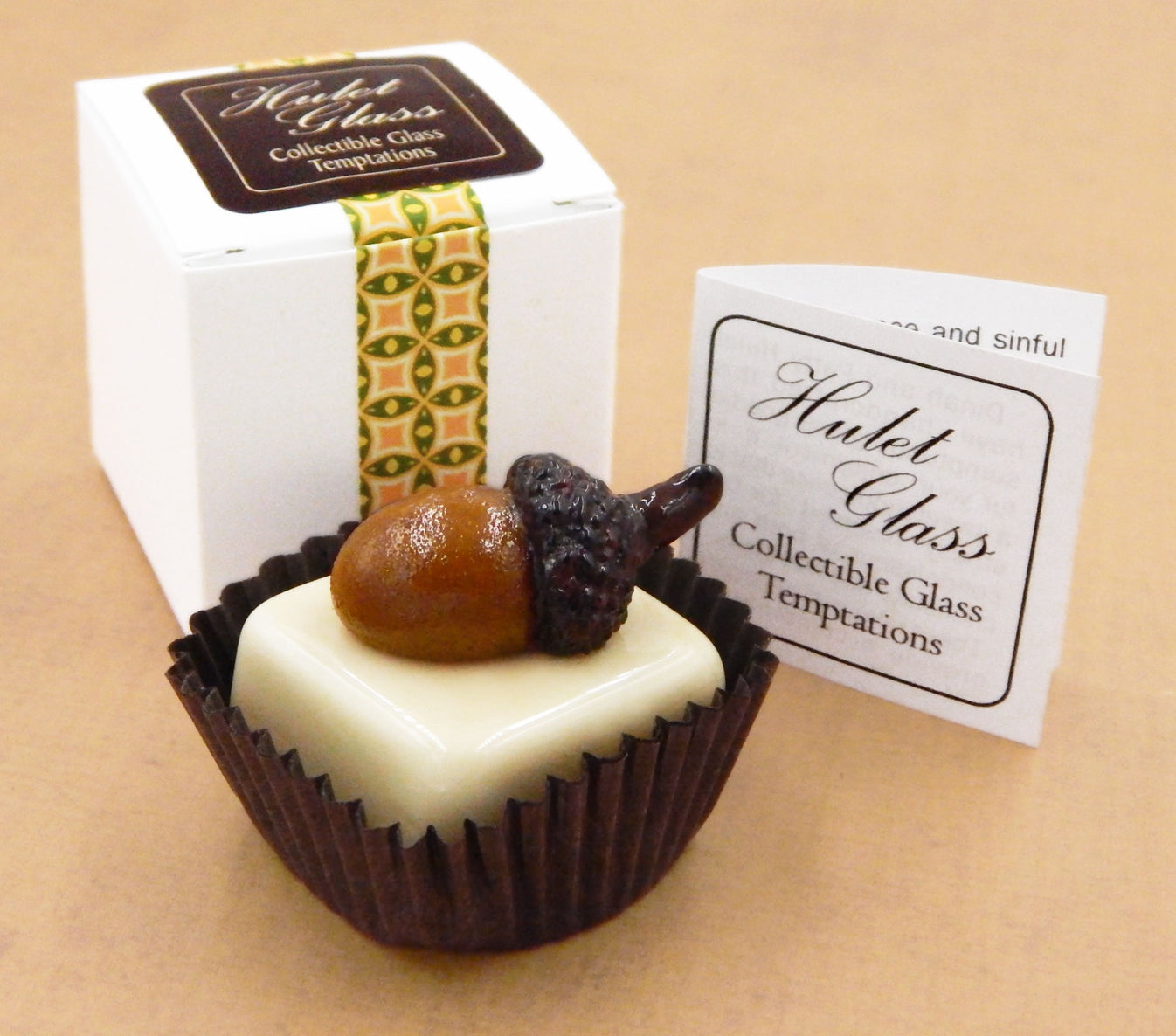 Glass Chocolate - Vanilla with Acorn (12-018V) – Hulet Glass