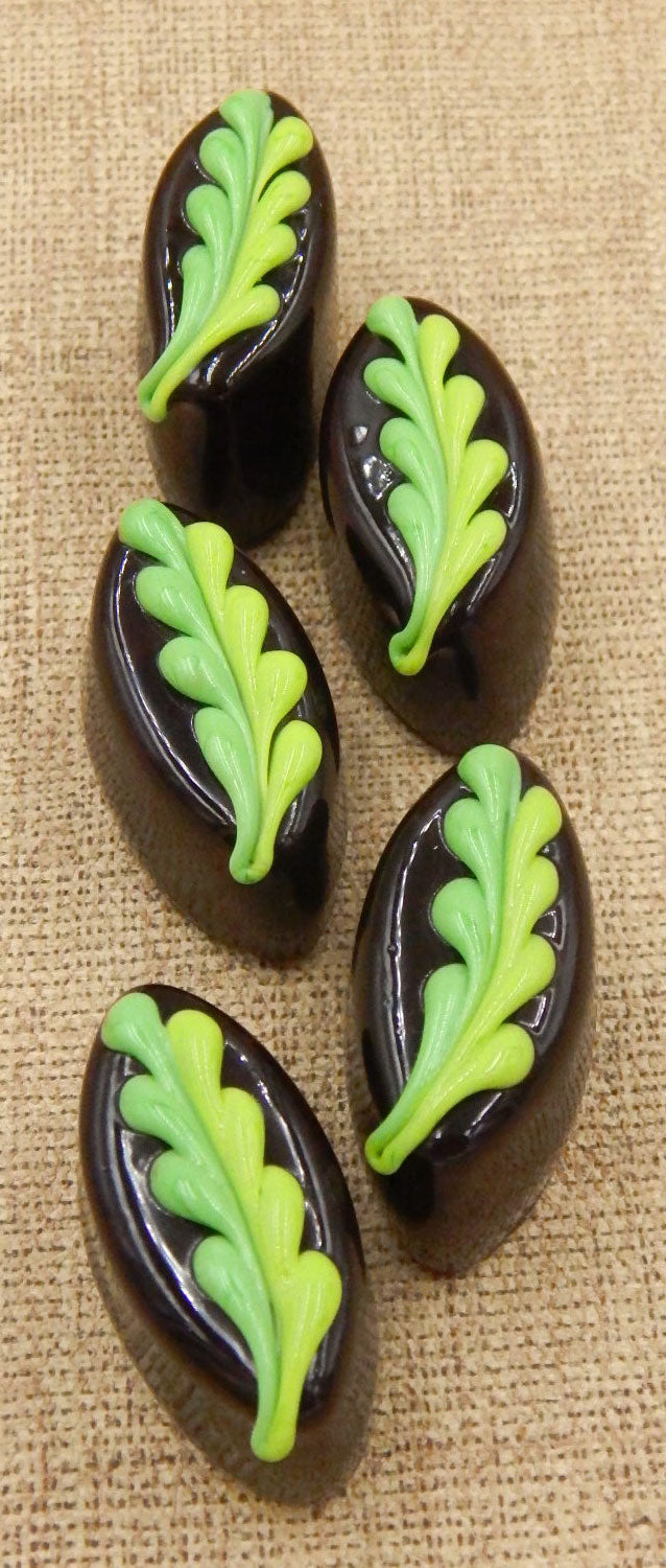 Chocolate with Mint & Pistachio Fern Design (18-049CMP) – Hulet Glass