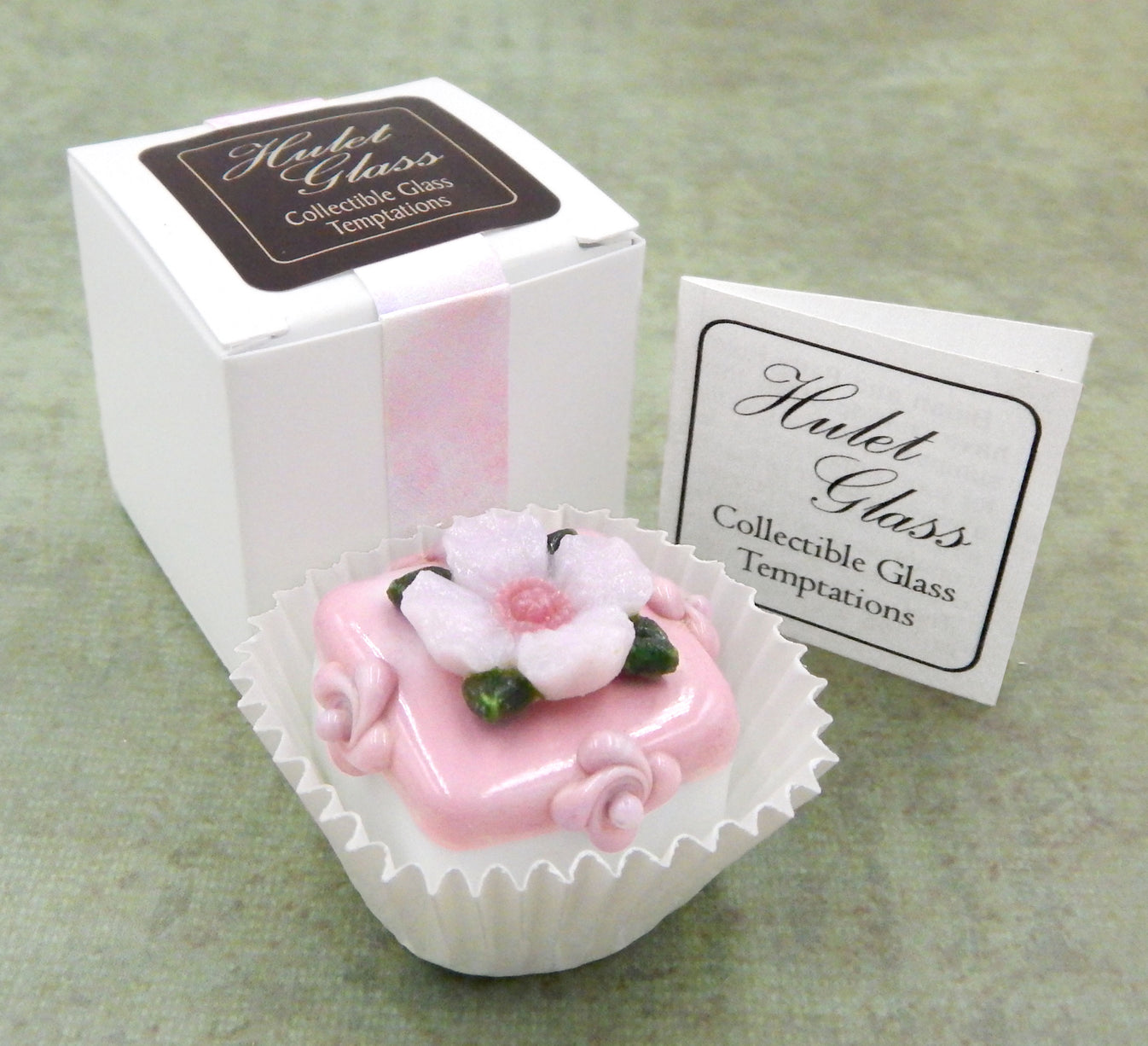 Pale Pink Primrose atop a Strawberry Petit Four Chocolate (81-102S ...